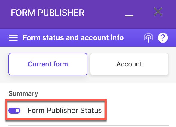 Form Publisher Release Notes Documentation Form Publisher Support