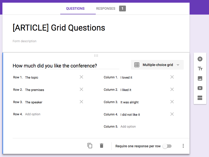 Retrieve Answers From Multiple choice Grid Questions And From Checkbox